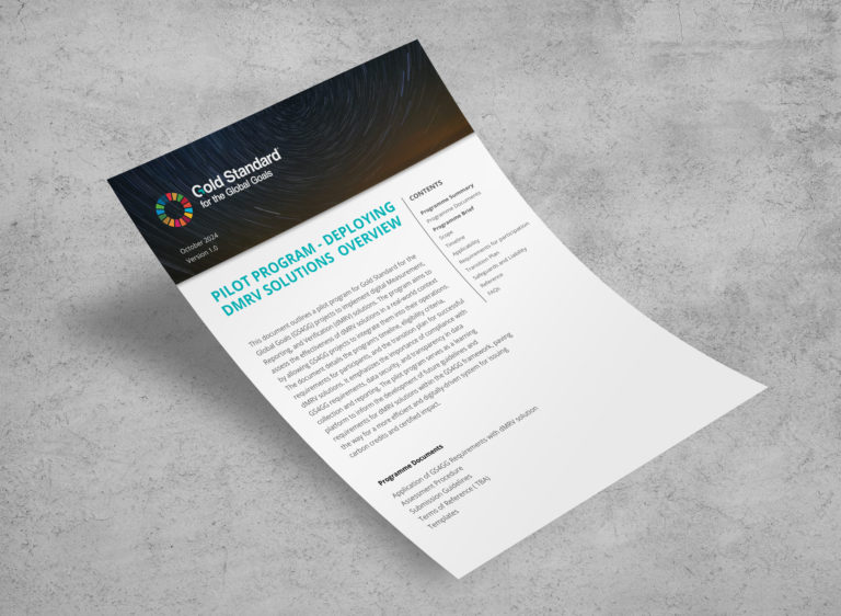 Digital Measurement Reporting Verification Pilot Programme – Gold ...