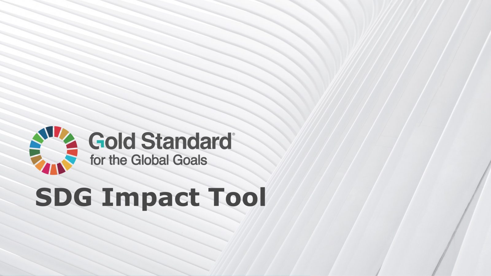 SDG Impact Tool webinar – Gold Standard for the Global Goals