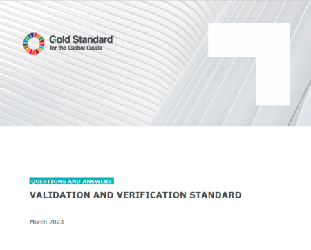 Validation and Verification standard – Gold Standard for the Global Goals
