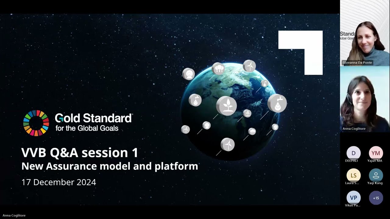 Gold Standard VVB Assurance Drop in Session 1/3 – Gold Standard for the ...