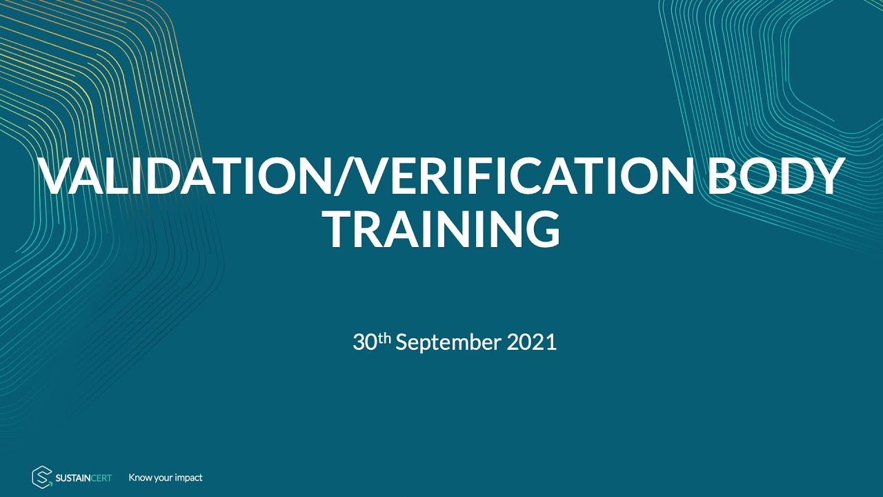 VVB Training Q3 2021 – Gold Standard for the Global Goals